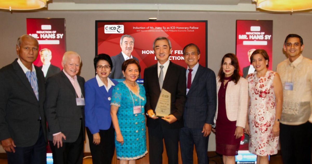 Hans Sy Receives ICD’s Highest Distinction - IBS Digital Network